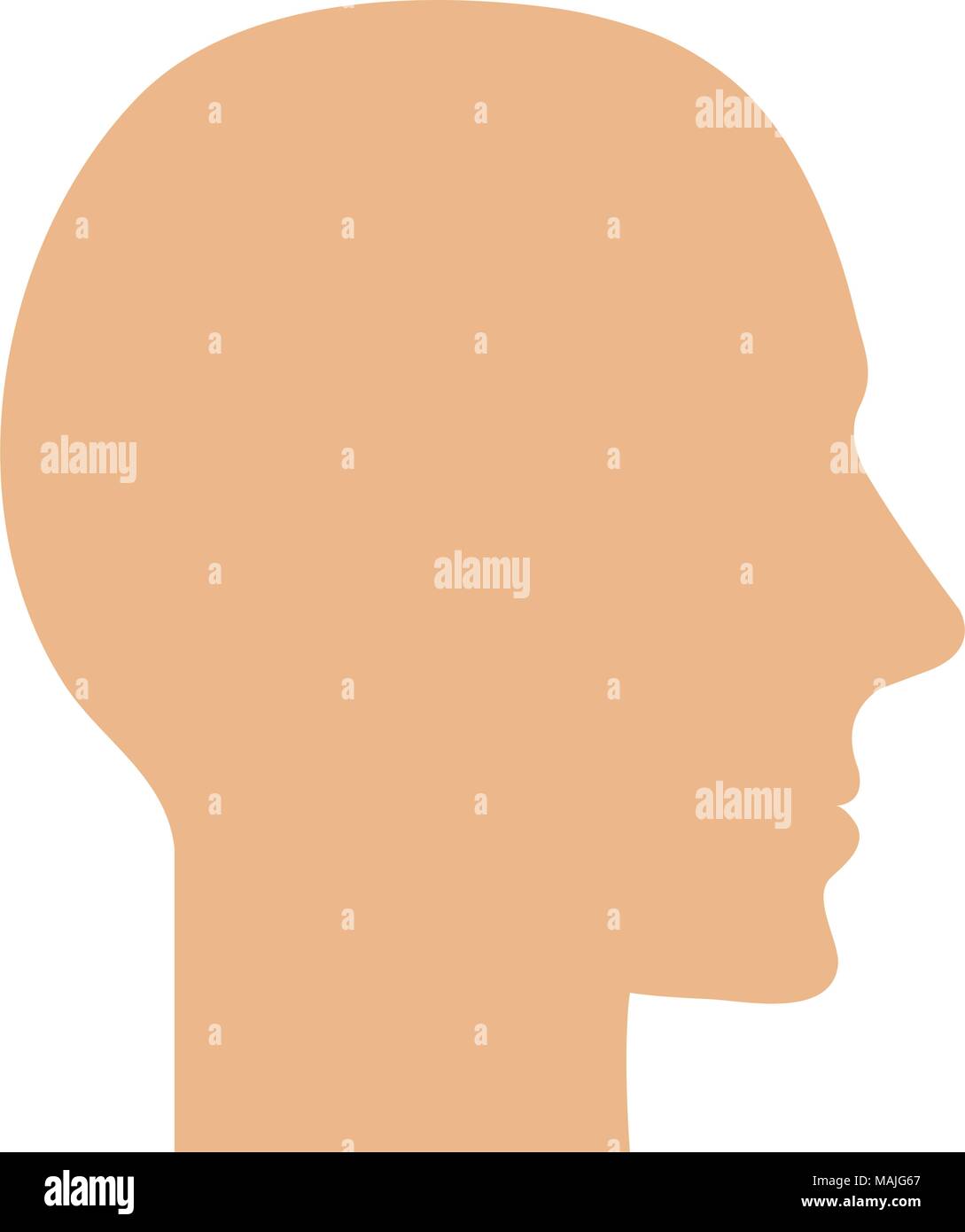 human head profile icon vector illustration design Stock Vector Image ...