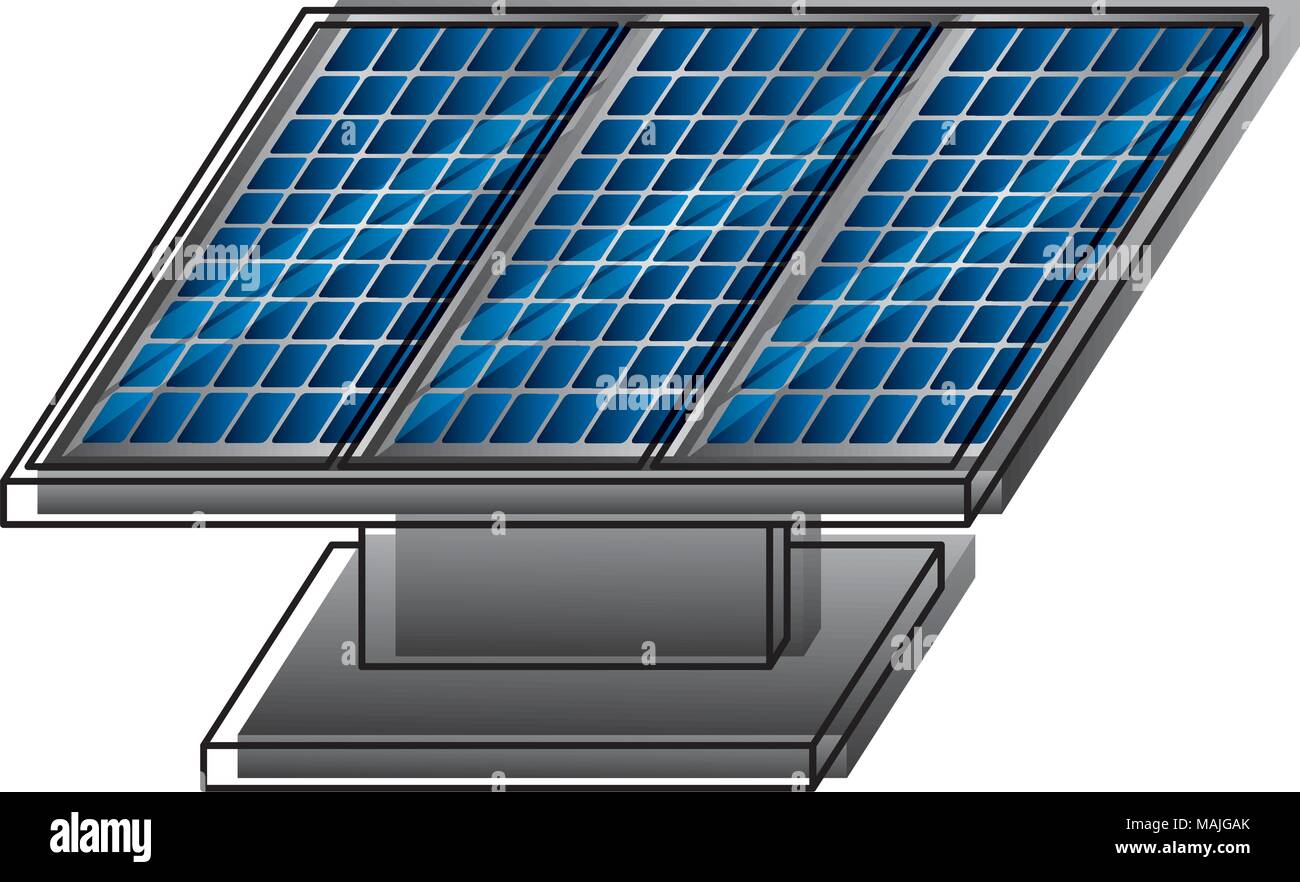 panel solar energy sustainable vector illustration design Stock Vector ...