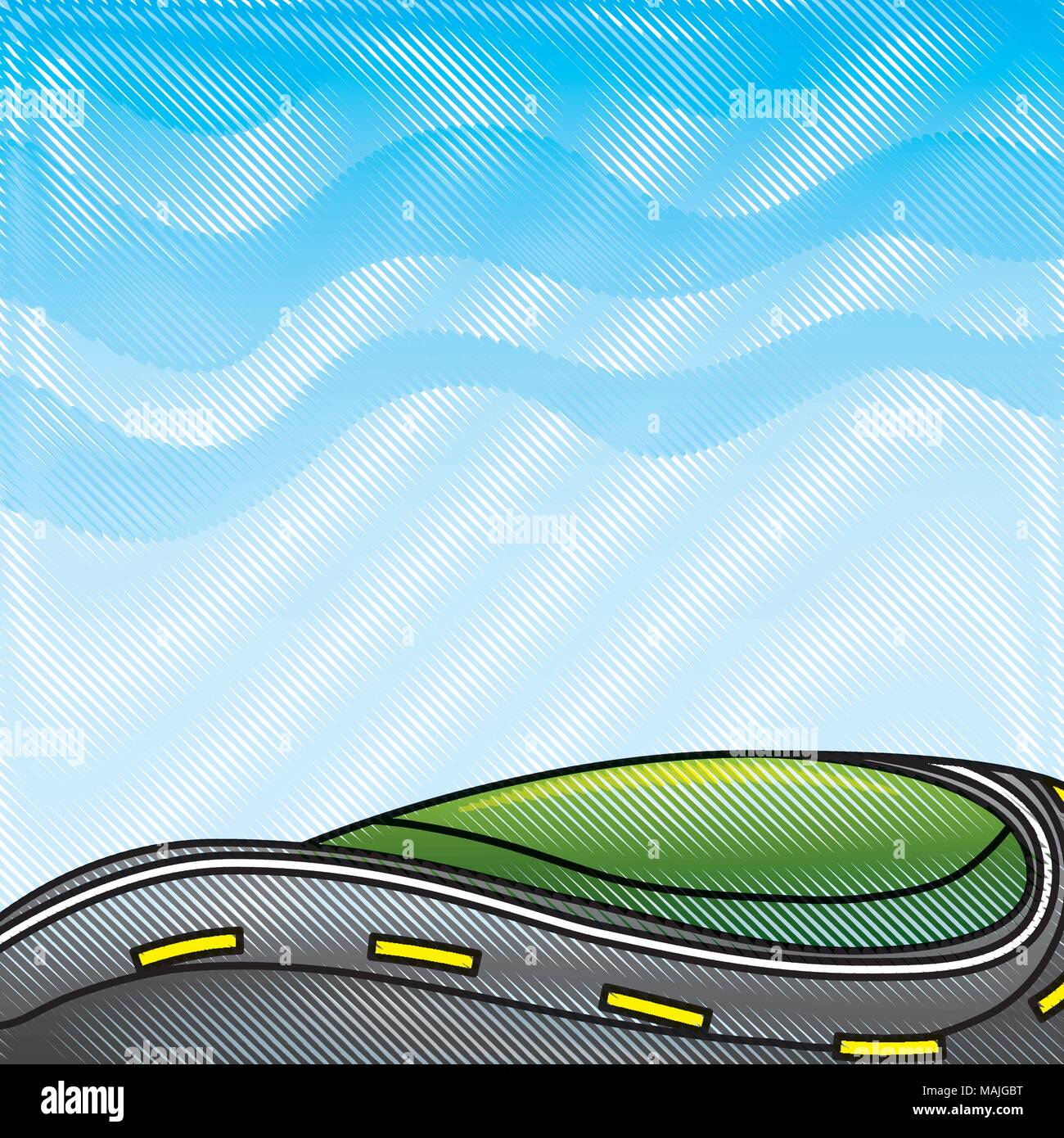 road traffic scene icon vector illustration design Stock Vector Image ...