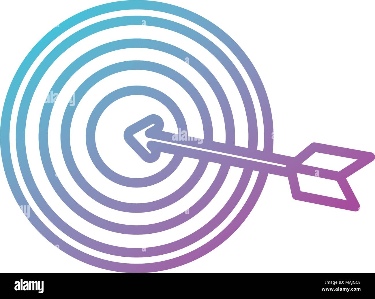 target with arrow icon vector illustration design Stock Vector Image ...