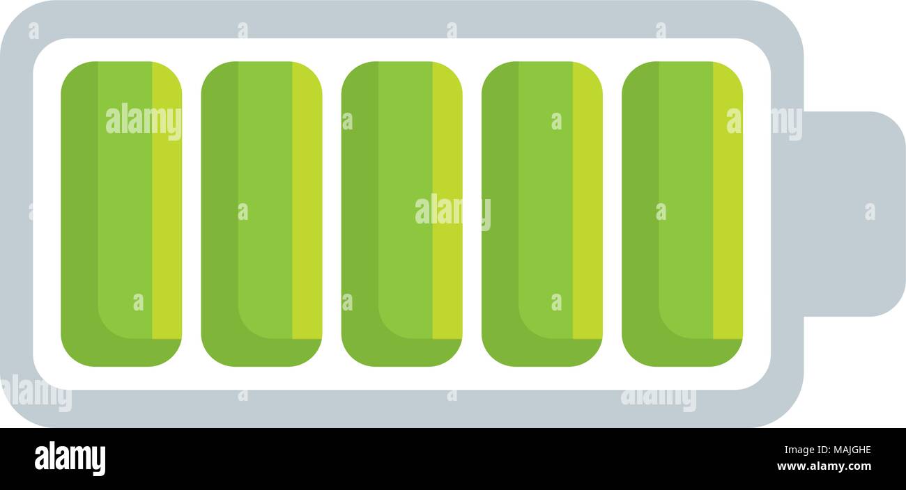 battery level full isolated icon vector illustration design Stock ...