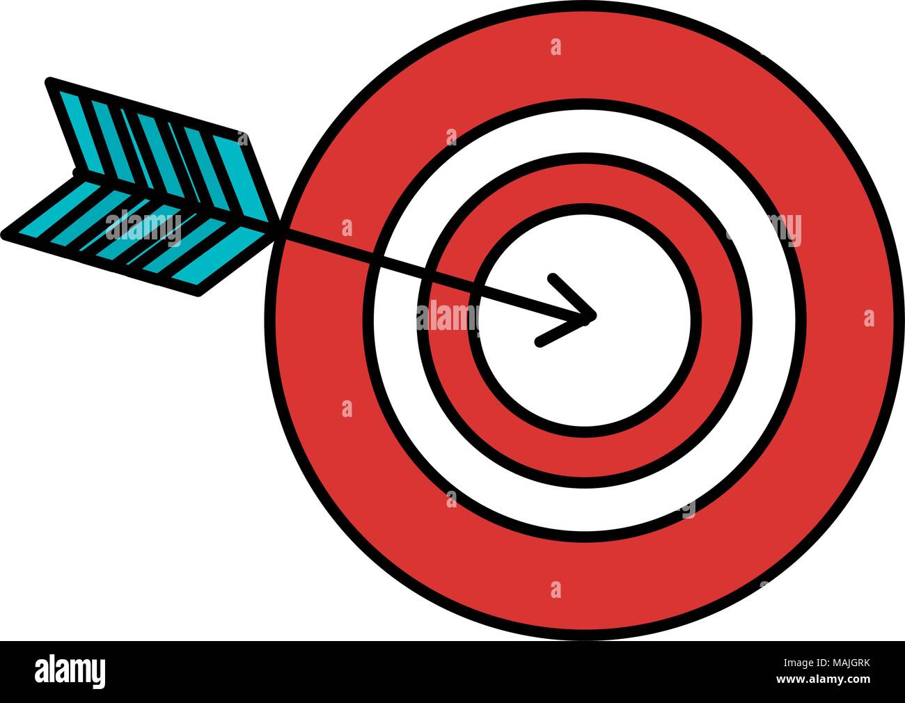 target with arrow icon vector illustration design Stock Vector Image ...