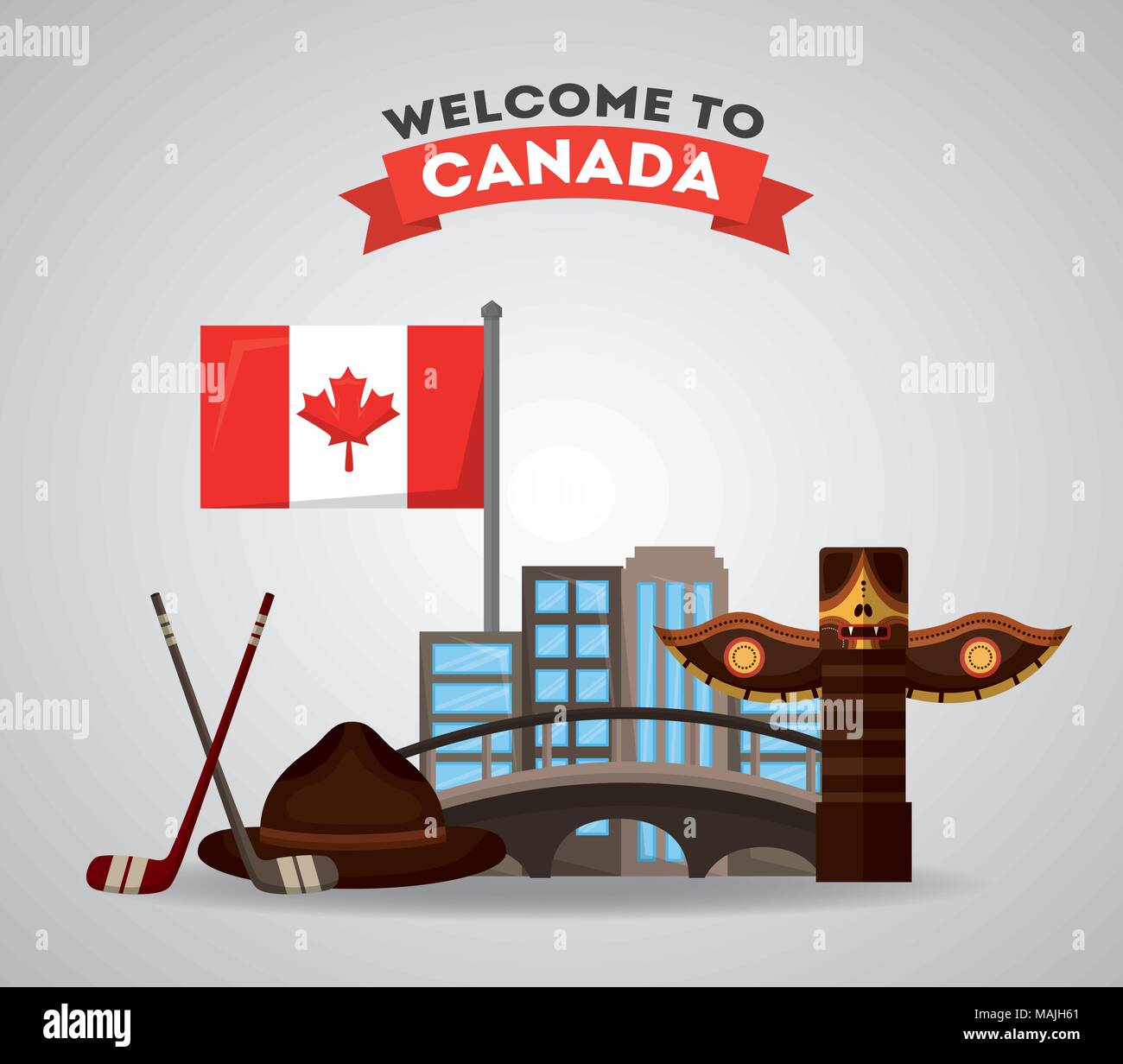 canada country symbols Stock Vector Image & Art - Alamy