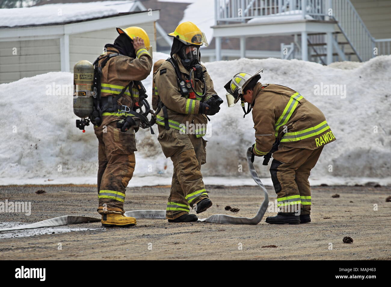 Fire fighting team vehicle hi-res stock photography and images - Alamy