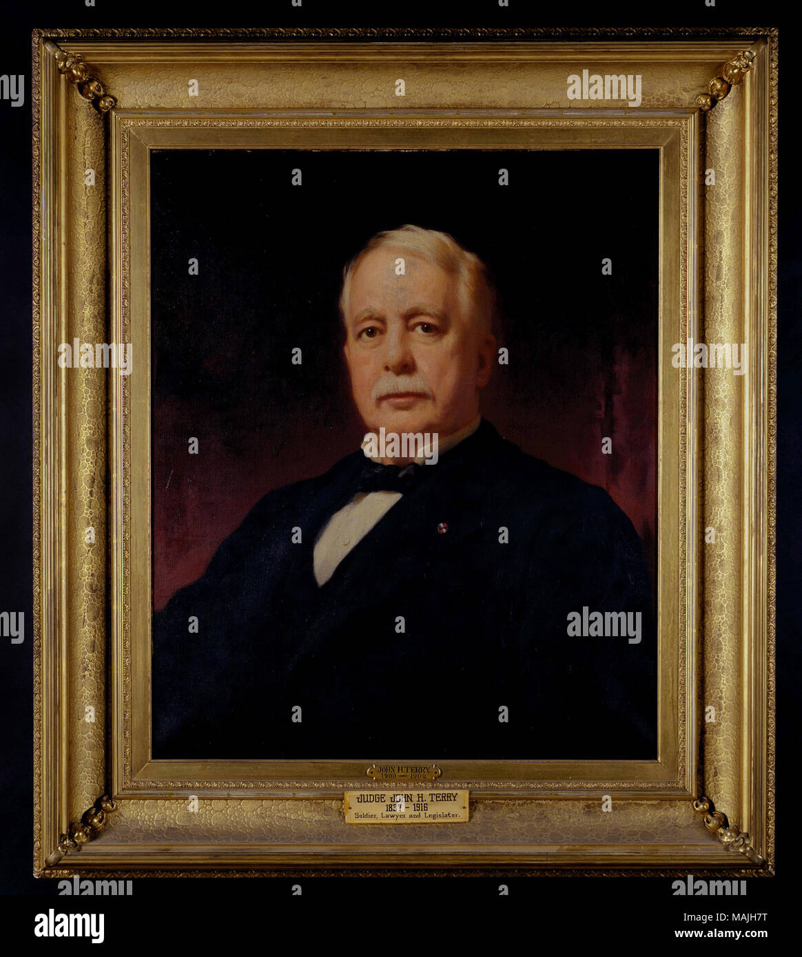 Oil on canvas portrait of Judge John H. Terry Title: Portrait of Judge ...