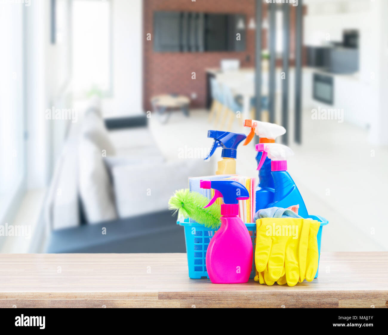 Housewife cleaning office home hi-res stock photography and images - Alamy
