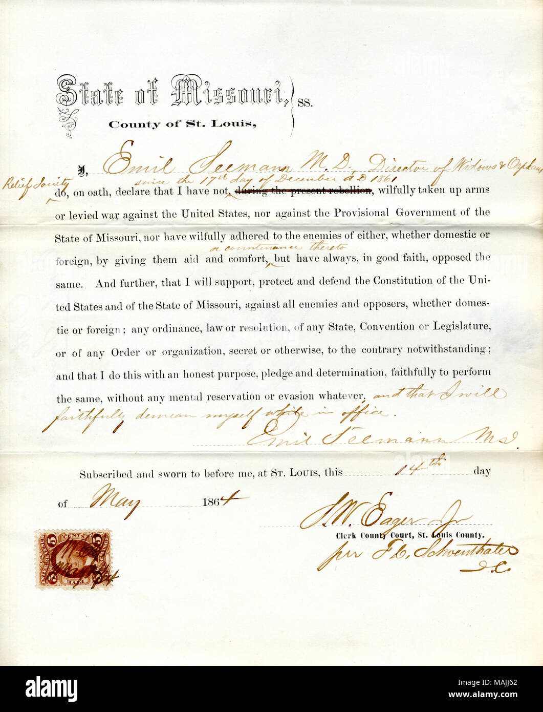 Swears oath of allegiance to the Government of the United States and ...