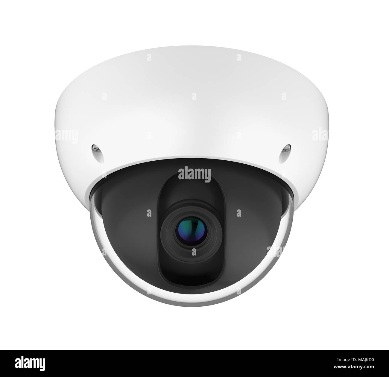 Dome CCTV Security Camera Isolated Stock Photo - Alamy