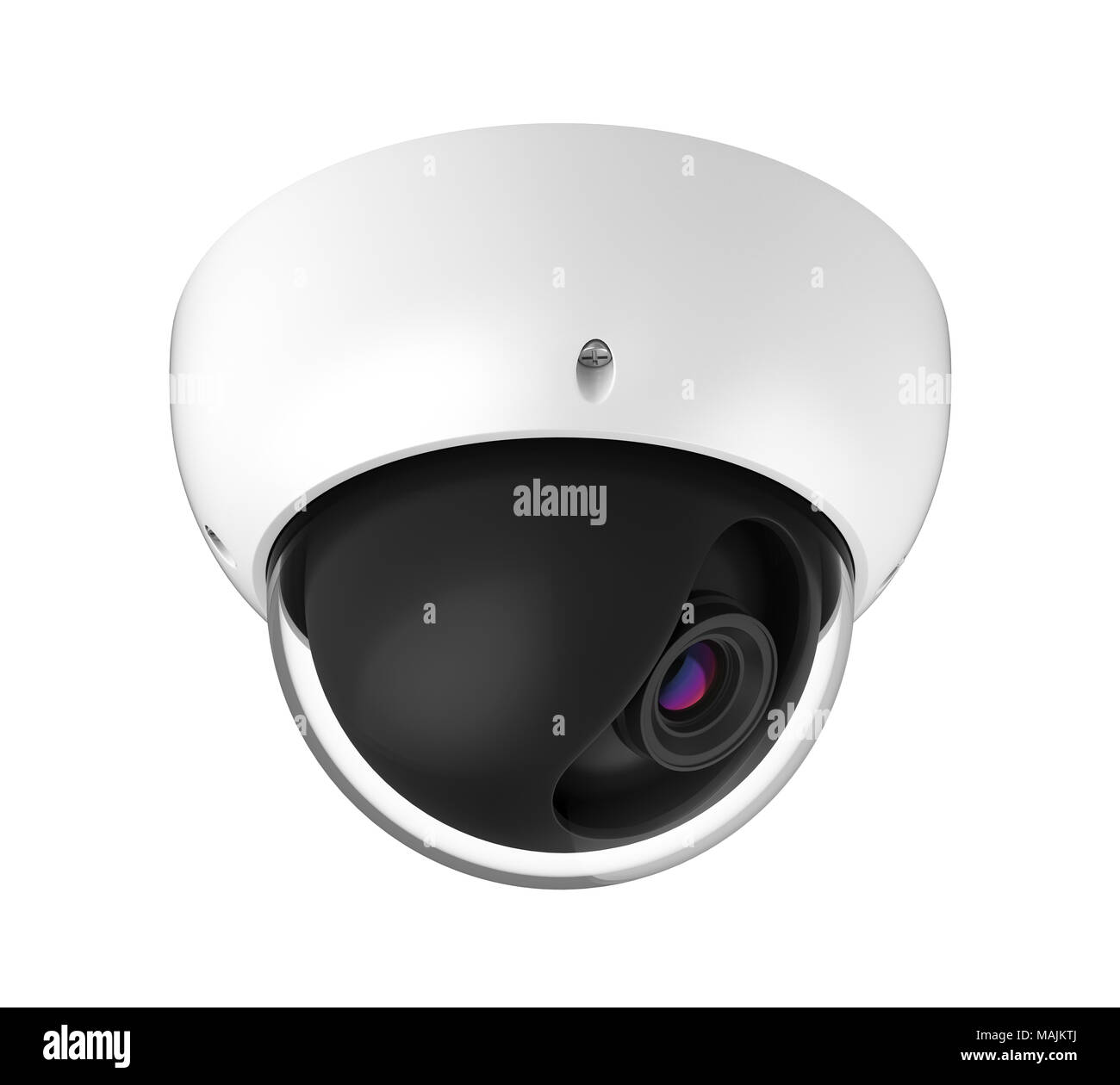 Dome CCTV Security Camera Isolated Stock Photo - Alamy