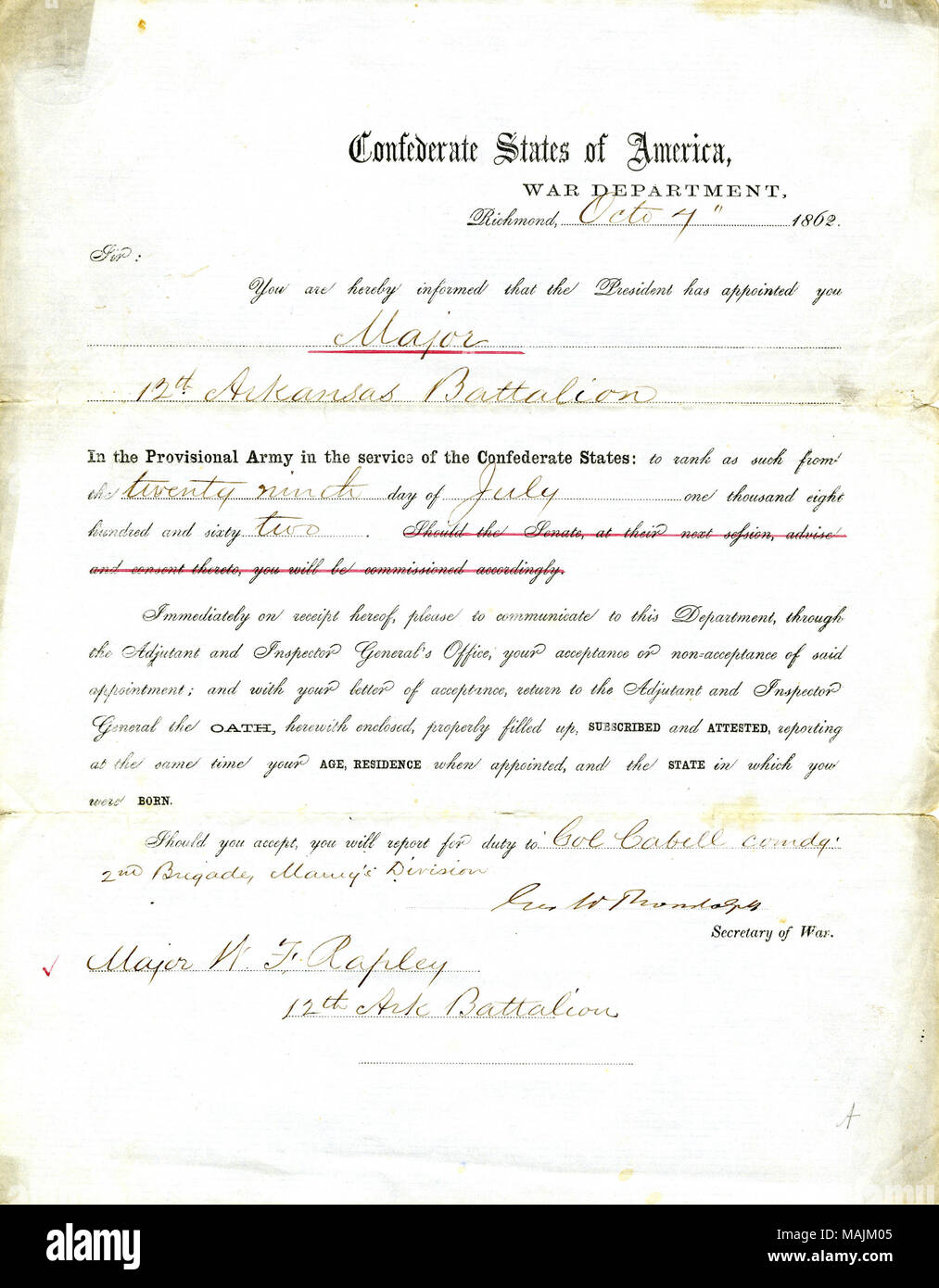 George wythe randolph hi-res stock photography and images - Alamy