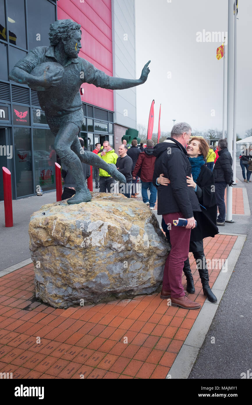 Parc y scarlets rugby hi-res stock photography and images - Alamy