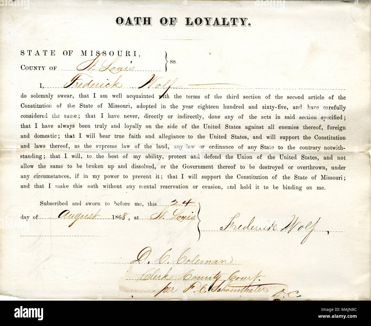 Frederick wolf hi-res stock photography and images - Alamy