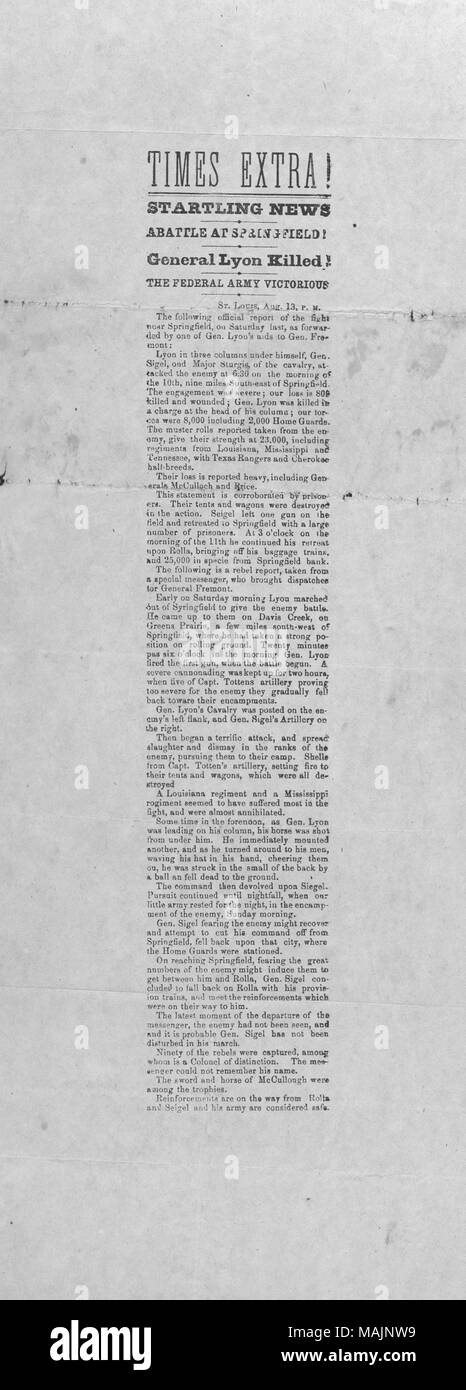 Civil war soldier newspaper Black and White Stock Photos & Images - Alamy