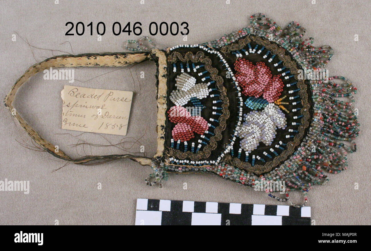 Beaded, black velvet purse purchased by Richard Chapple in Panama in ...