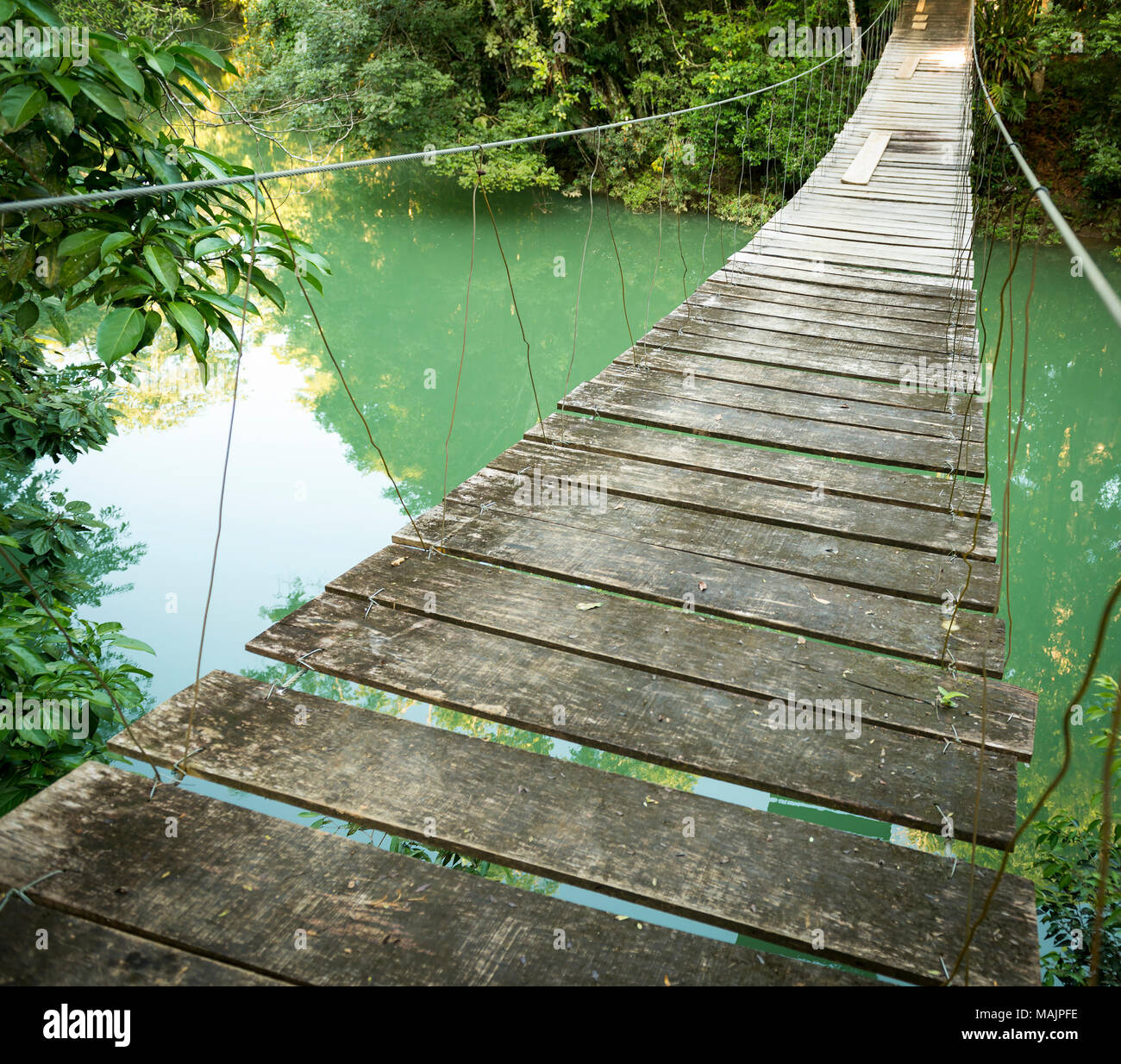 Hanging bridge belize hi-res stock photography and images - Alamy