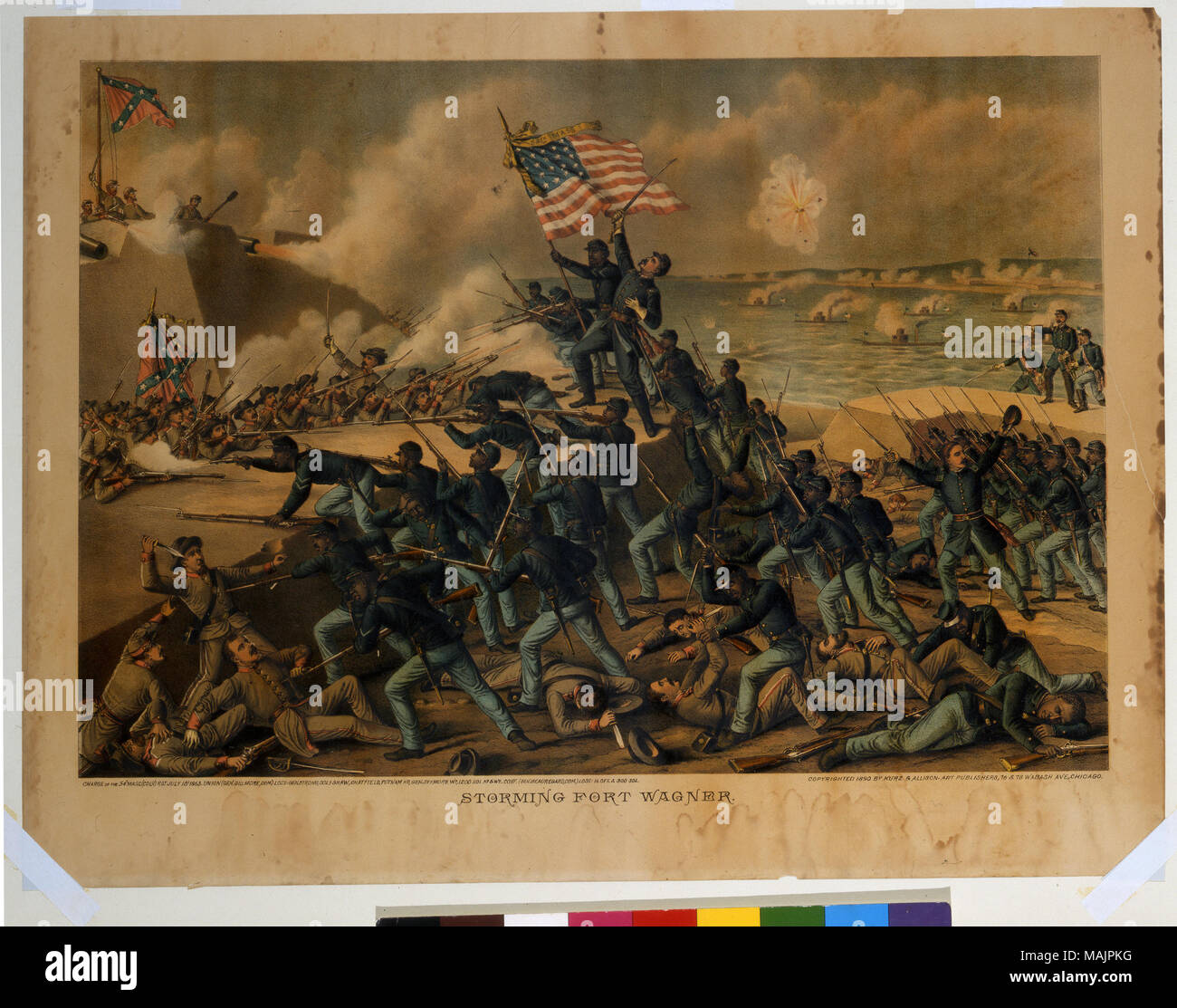 Fort wagner 54 regiment hi-res stock photography and images - Alamy