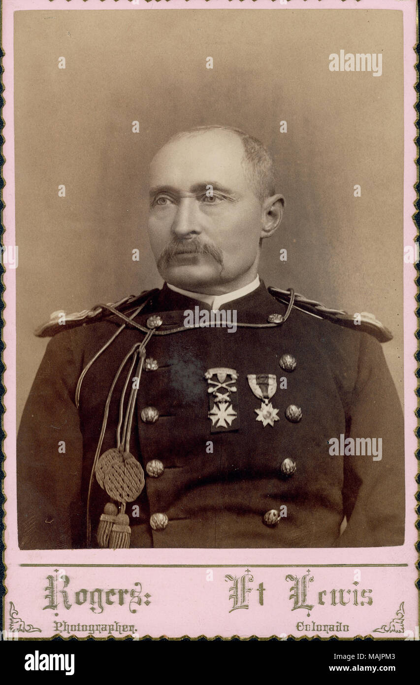 Nearly half-length portrait of Adam Kramer in uniform with medals ...