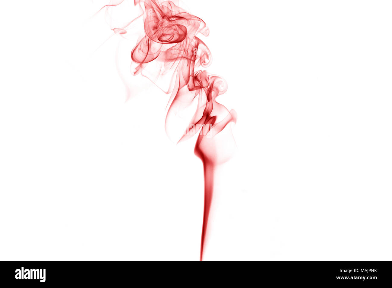 red smoke on a white background,Abstract red smoke swirls over white ...