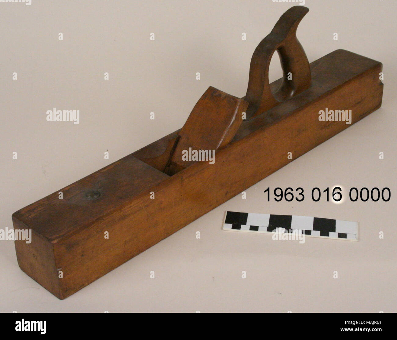 A trying plane. Title: Wood Trying Plane . circa 1860. Scioto Works ...