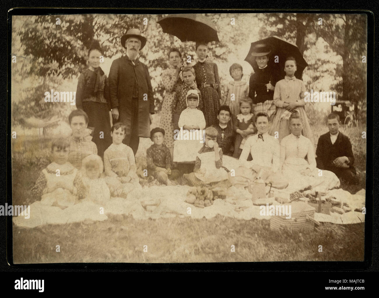 Title: Three generations of the Gladfelter Family on a Picnic. . circa ...