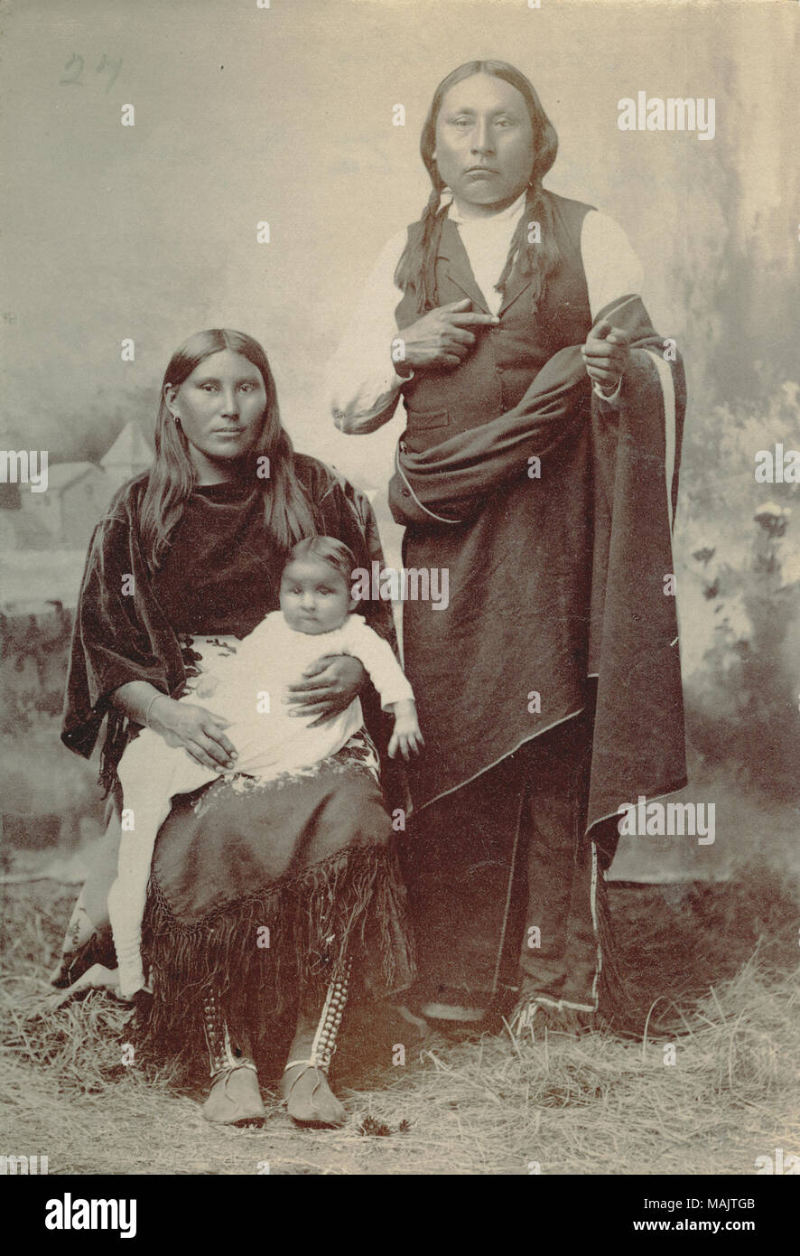 Title: Paw-pe-ve-ta and family, Comanches. . between circa 1890 and ...