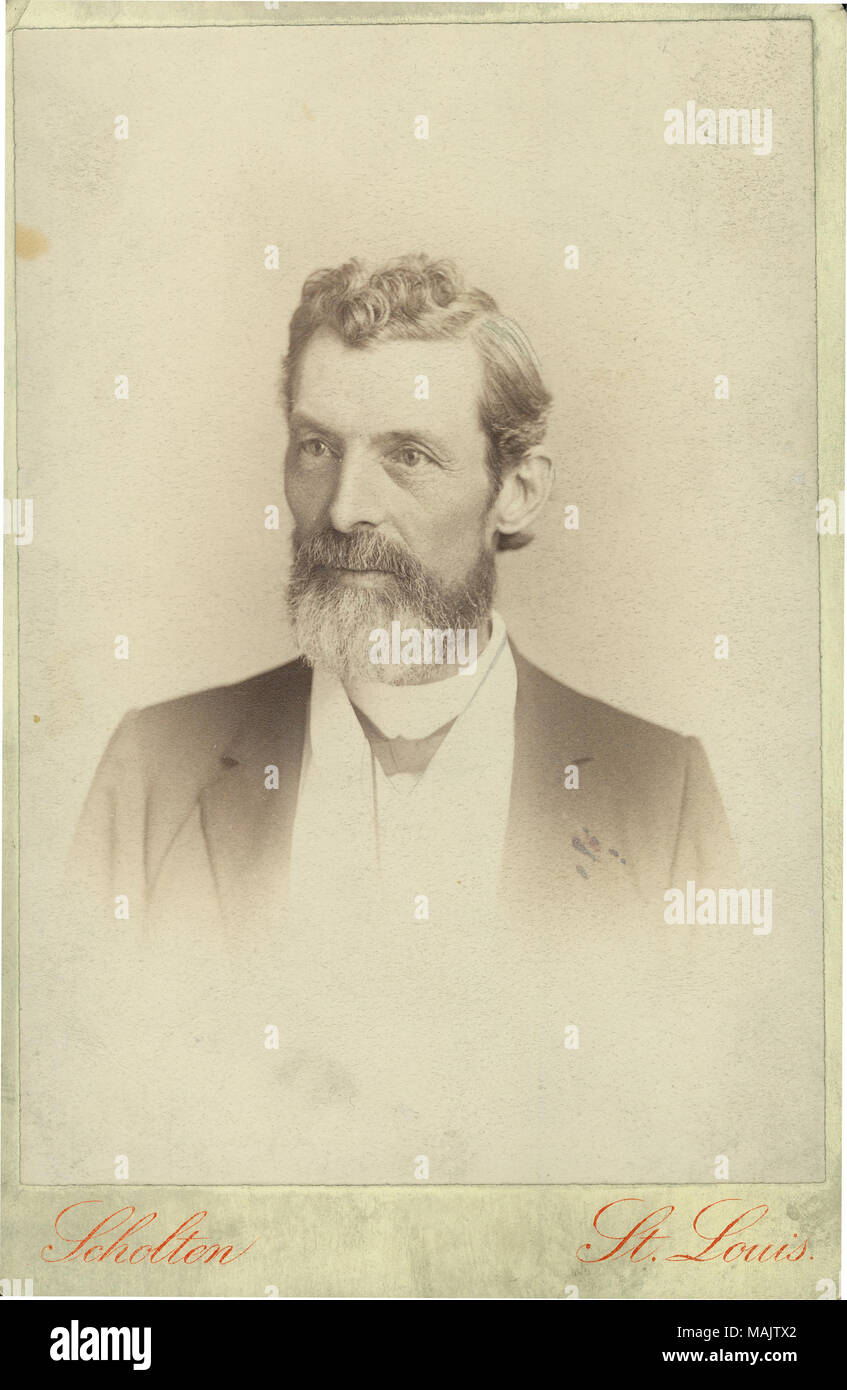 Bust portrait of John W. Emerson wearing a suit, with his head turned ...