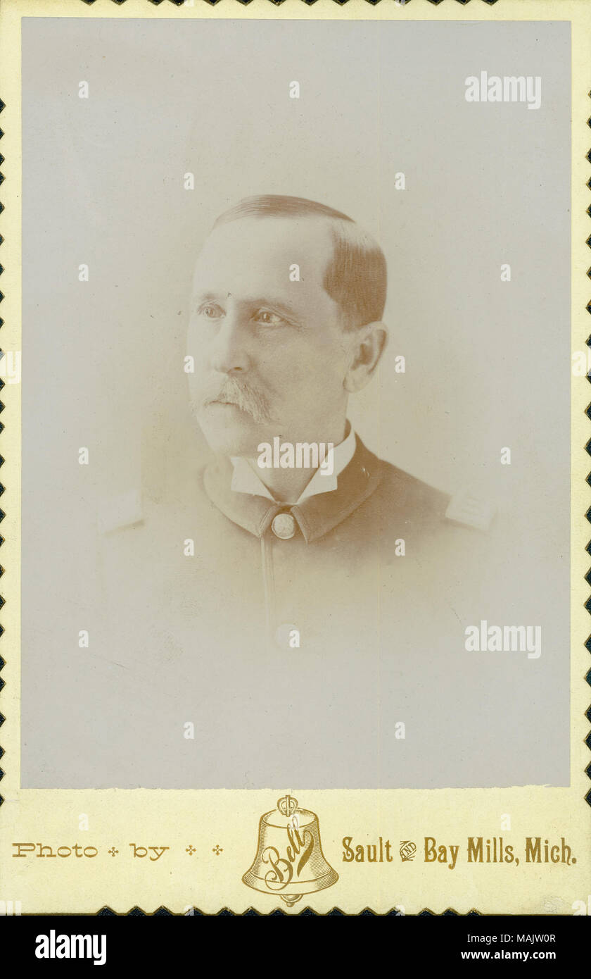 Bust portrait of George S. Hoyt in uniform, with his head turned to the ...