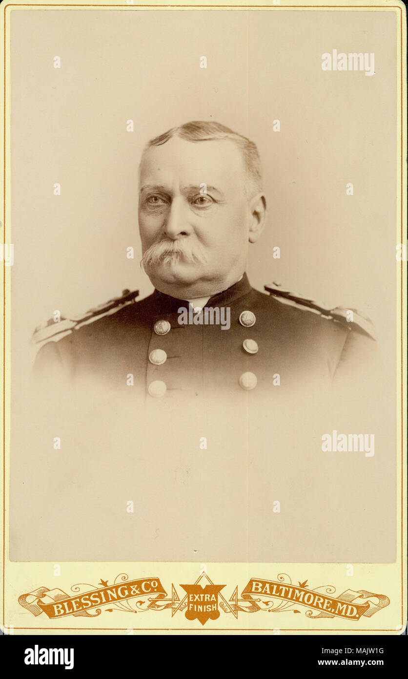 Bust portrait of Charles W. Foster in uniform, and facing forward ...