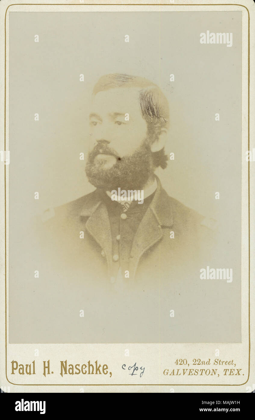 Bust portrait of William H. Sinclair in uniform, with his head turned ...