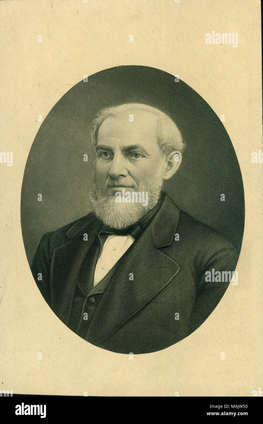 Bust portrait of Giles Franklin Filley wearing a suit and vest, and ...