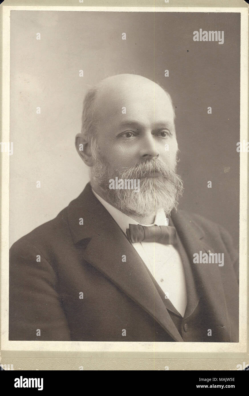 Bust portrait of Joseph Spiegelhalter wearing a suit, vest, and bow tie ...