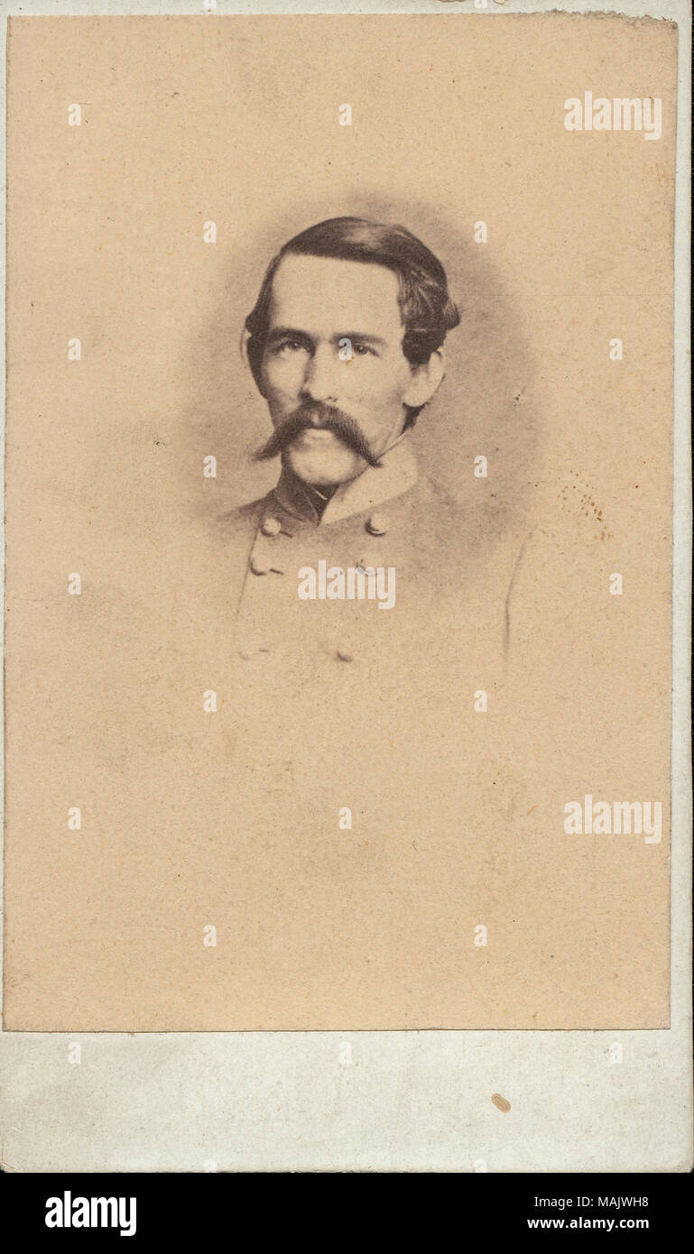 Bust portrait of a man in uniform. 'Gift of John S. Carter C. S. A ...