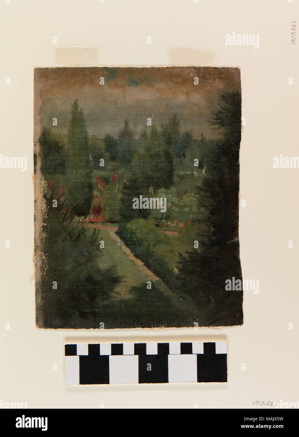 Oil Painting 'A Path in Shaw's Garden' by George Calder Eichbaum ...