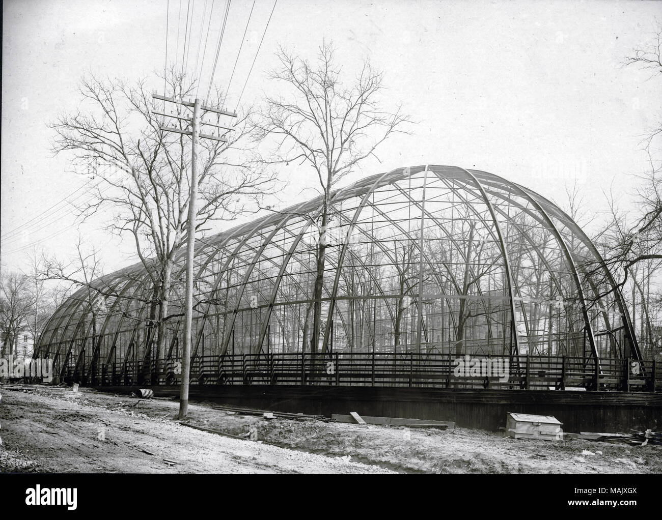 Title: U.S. Government Building. Flying Cage occupied by many birds ...