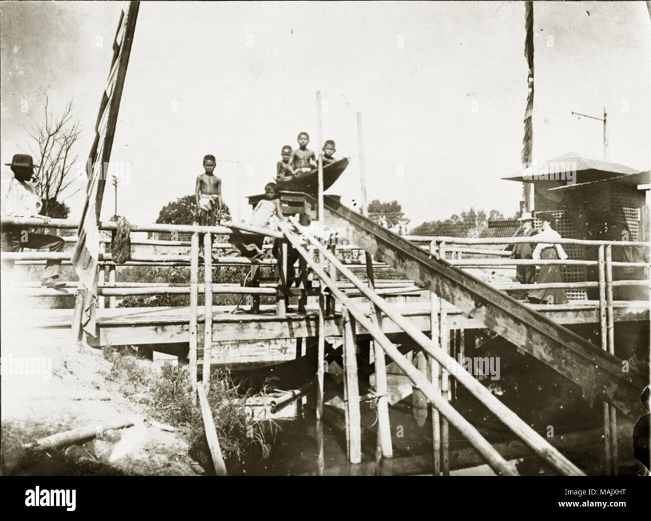 Title: Chute the Chutes in Moro Town. [Philippine Reservation in the ...