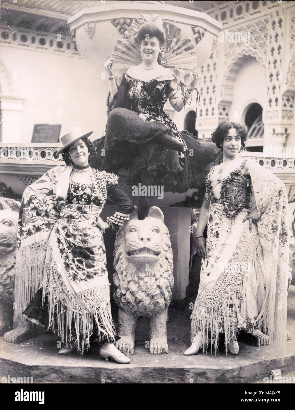 Title: 'Group of Spanish Actors at Sevilla on the Pike.' Streets of ...