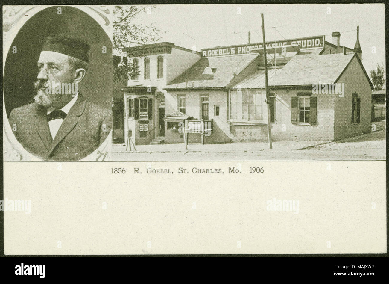 Title: '1856 R. Goebel, St. Charles, MO. 1906.' (Rudolph Goebel ...