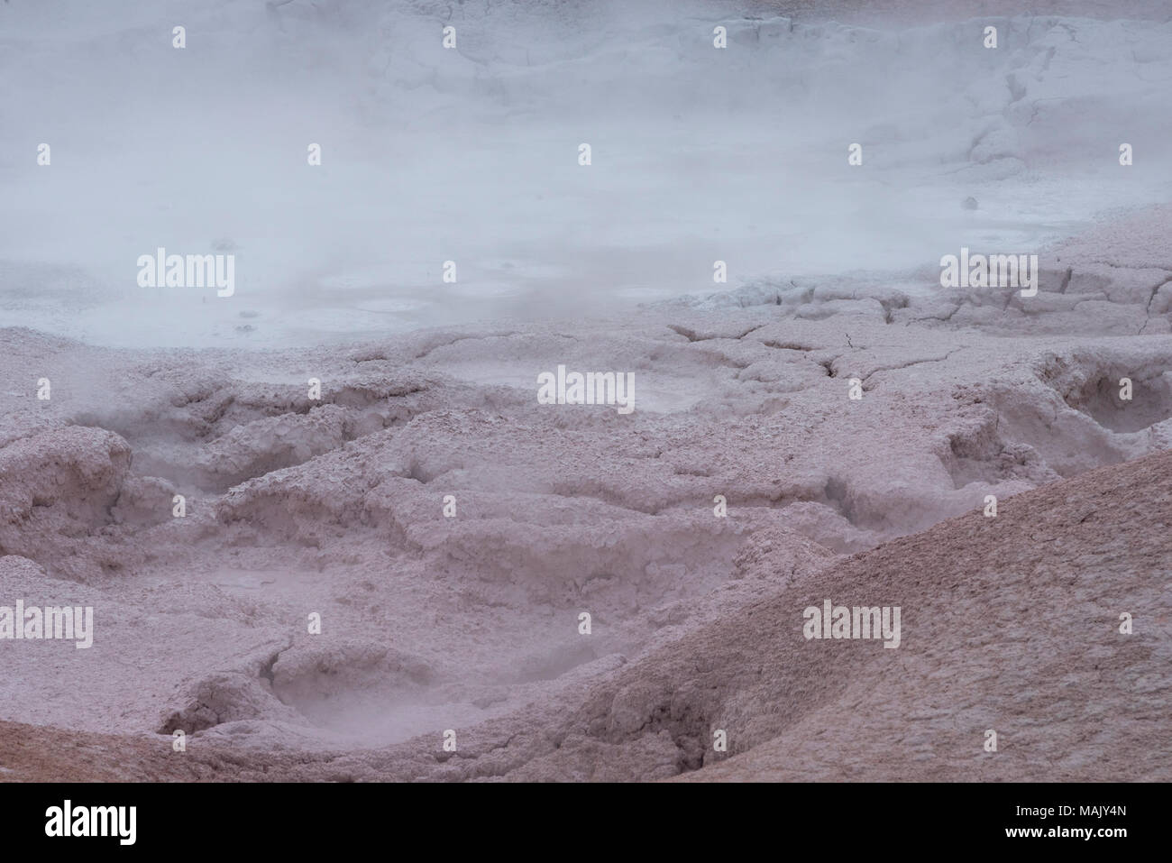 Steaming geothermal yellowstone hi-res stock photography and images - Alamy