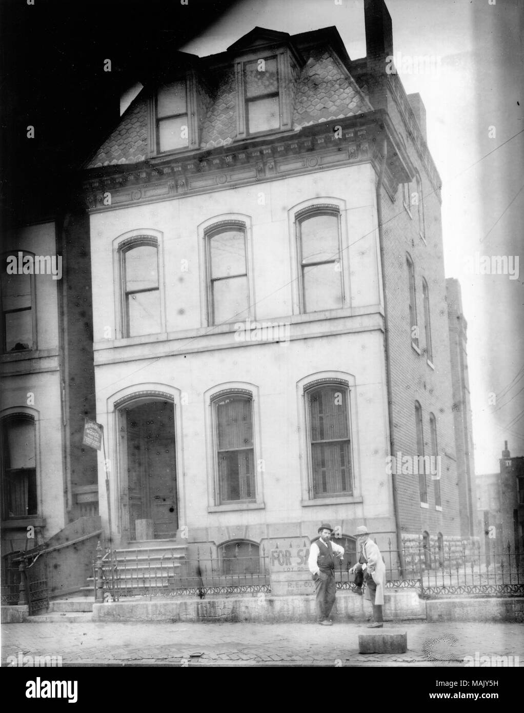 Historical street sign in Black and White Stock Photos & Images - Alamy