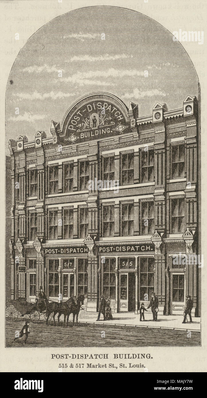 Title: St. Louis Post-Dispatch building at 515 and 517 Market Street ...