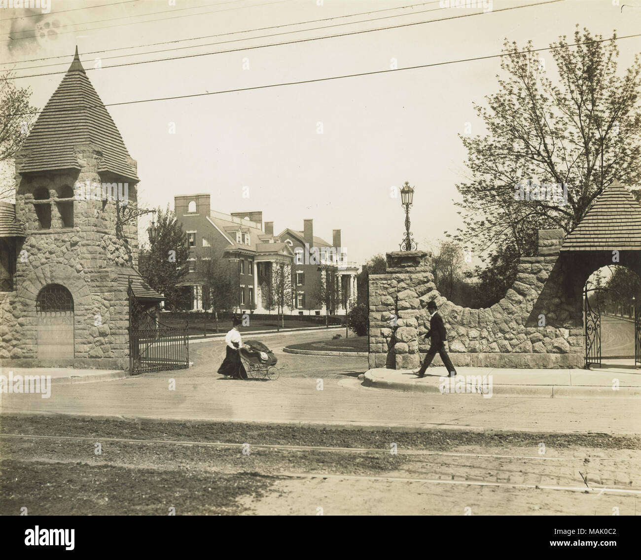 West entrance to Portland Place looking east from Union Boulevard. To ...