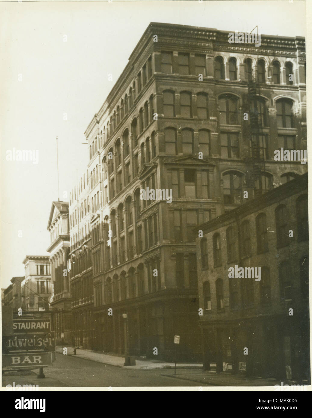 View looking north on Third Street (Memorial Drive) from Pine Street ...
