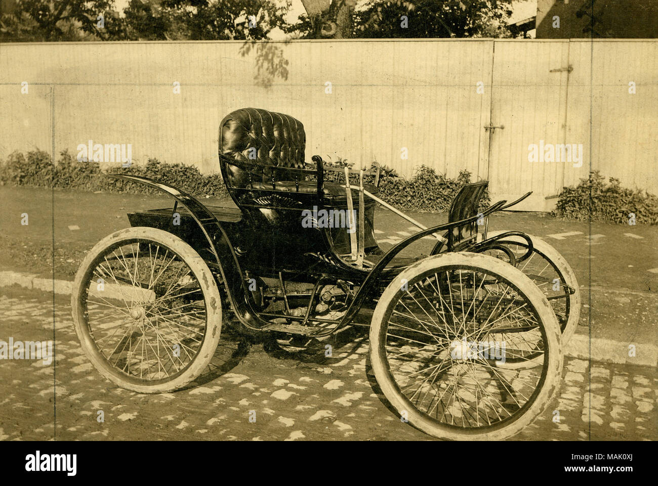 Title: First automobile built by the St. Louis Motor Carriage Company ...