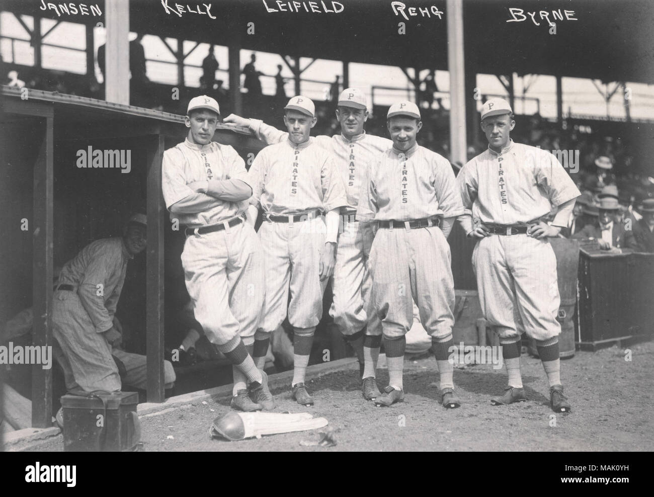 Title: Ray Jansen, Billy Kelly, 'Lefty' Leifield, Walter Rehg, and ...