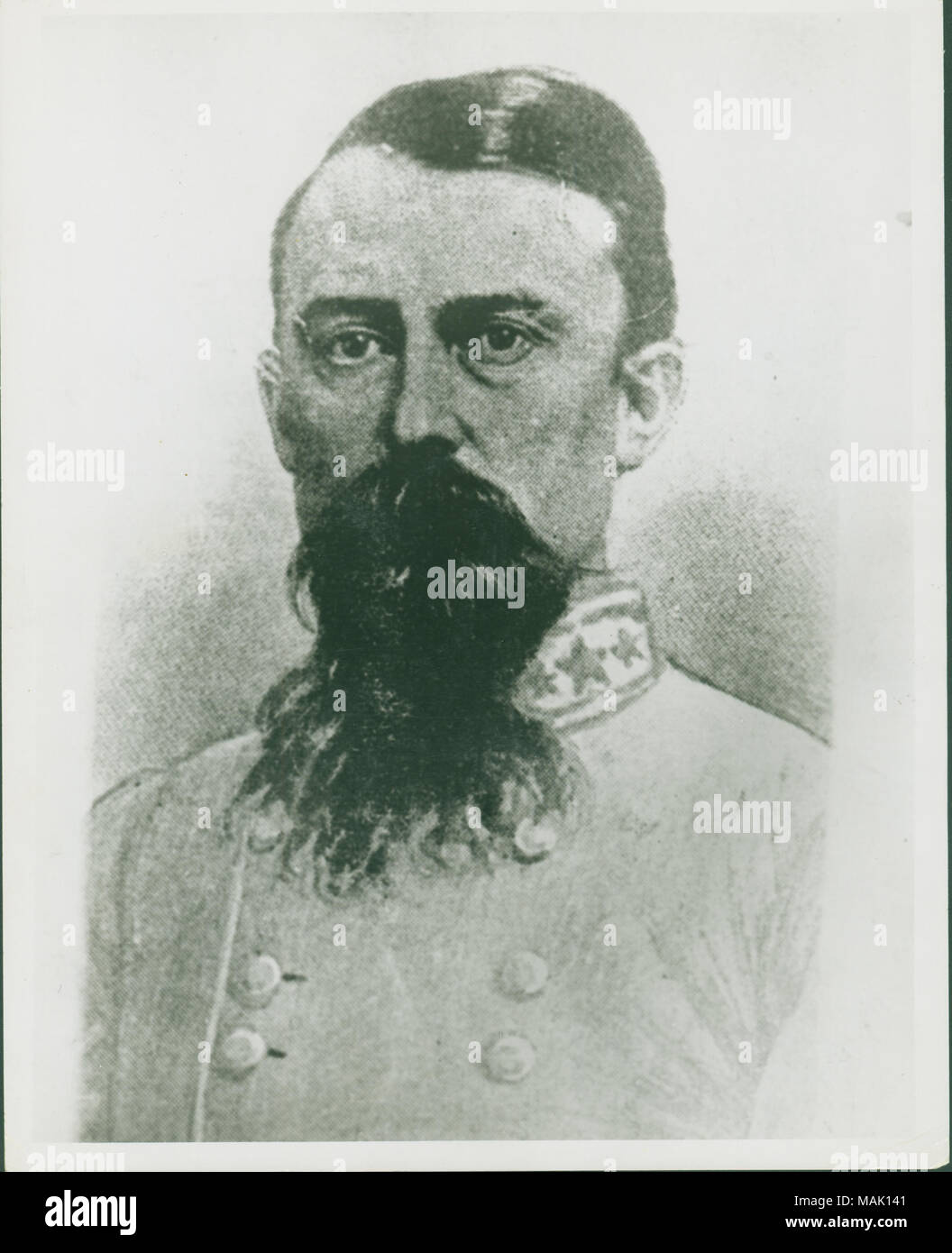 Bust portrait of a man in uniform. 'Brig - Gen J. O. Shelby of Missouri ...