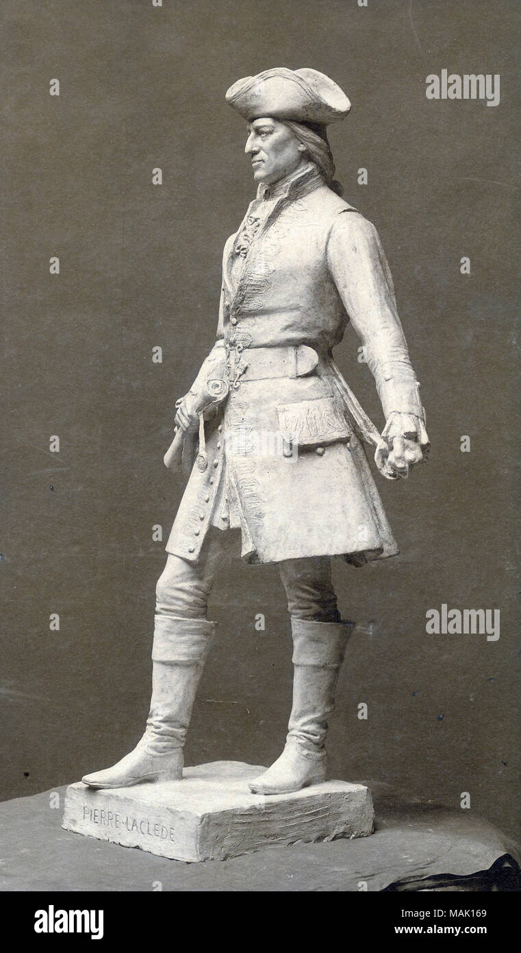 Title: Pierre Laclede statue by sculptor, J. Scott Hartley. . 1903 ...