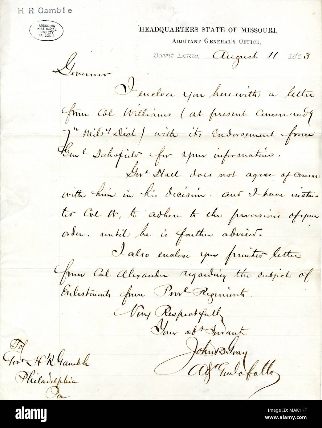 John gamble hi-res stock photography and images - Alamy