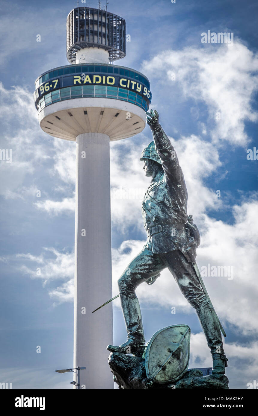 Liverpool radio tower Stock Photo - Alamy