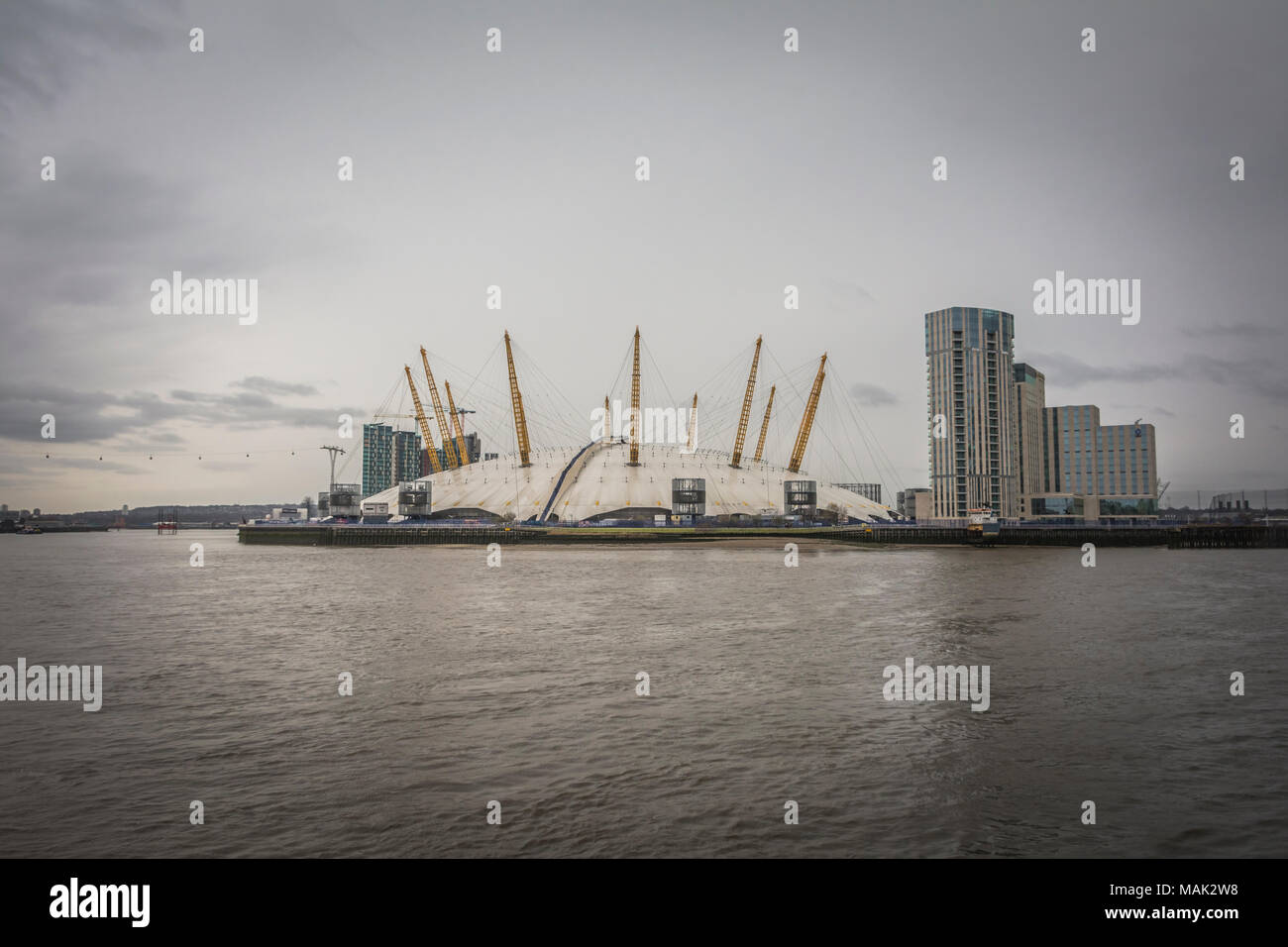 The O2 Arena located in the centre of The O2 entertainment complex on ...