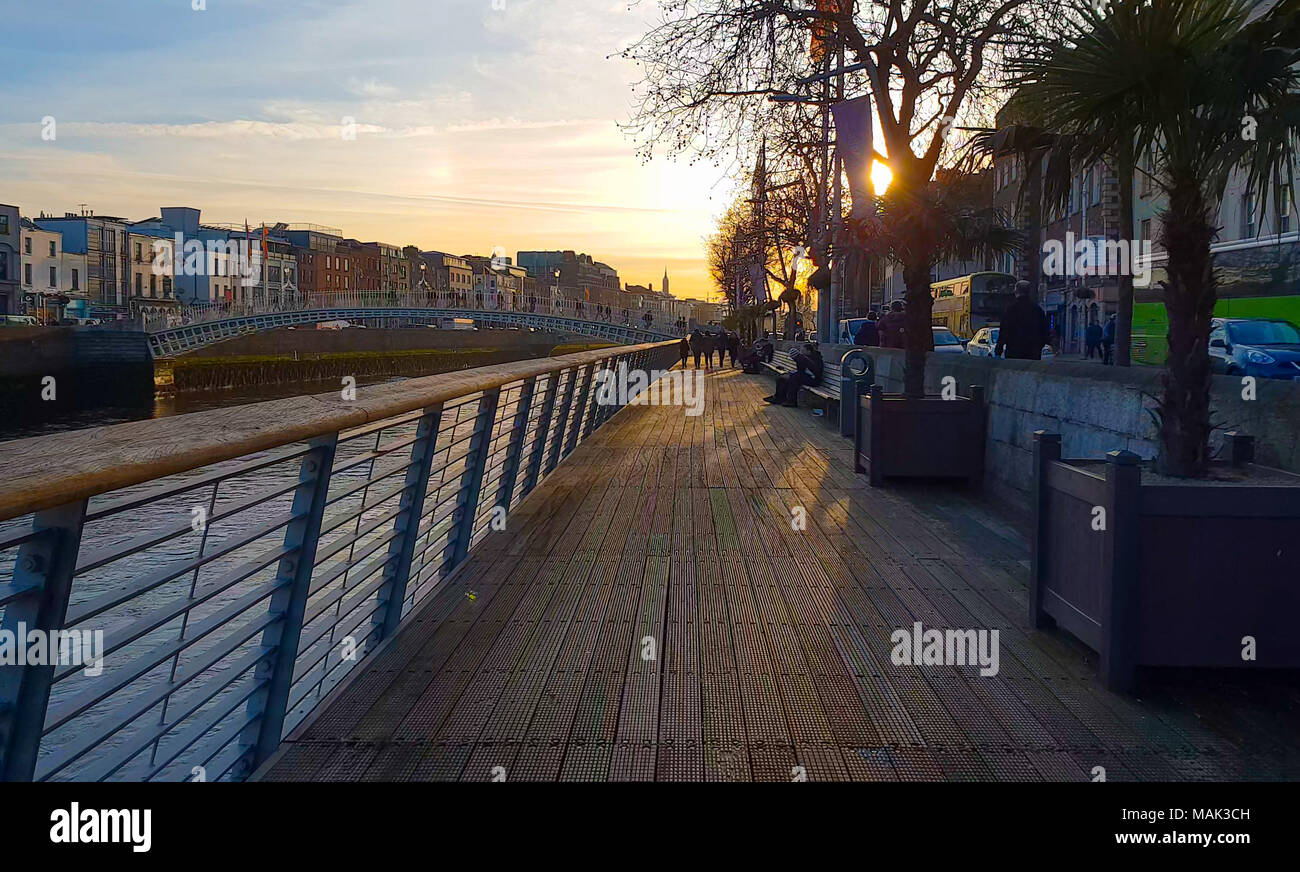 Beautiful river walk liffey hi-res stock photography and images - Alamy
